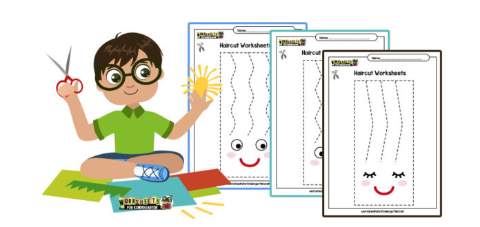 Free Scissor Skills Haircut Worksheets