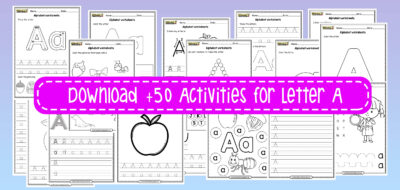 Free Letter A Worksheets for Kindergarten and Preschool
