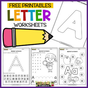 Free Letter A Worksheets for Kindergarten and Preschool